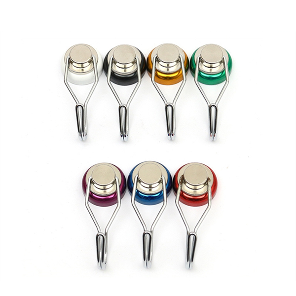 China Customized Swivel Colorful Permanent Neodymium Magnet Hook ...