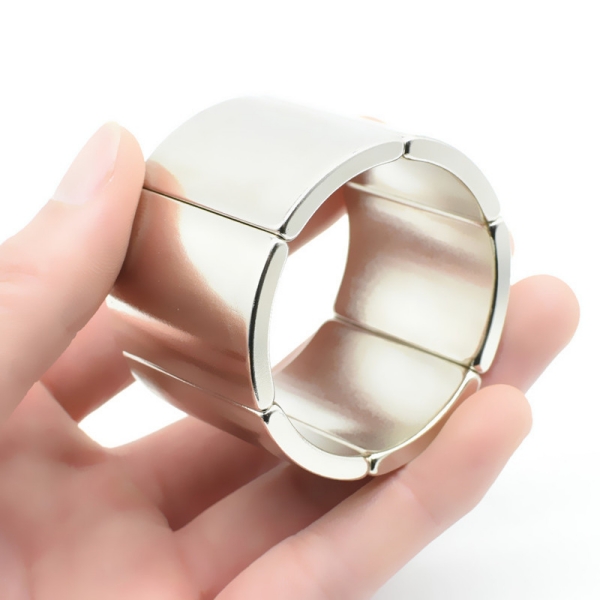 China Custom Strong Permanent Magnetic Materials N52 Arc Rare Earth ...